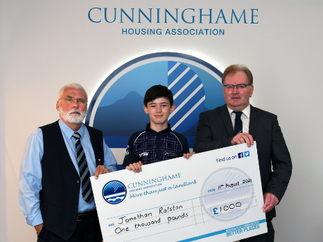 MOCBP Sponsorship For Jonathan Ralston - Cunninghame Housing Association