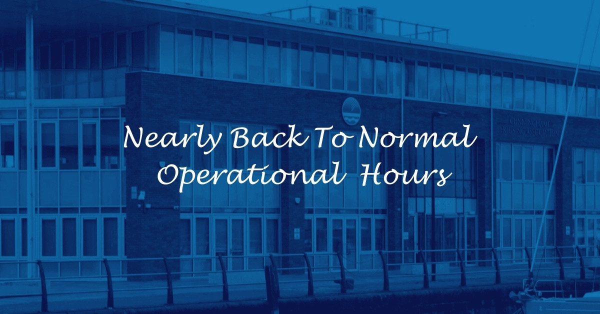 Head Office Reception Hours - Cunninghame Housing Association