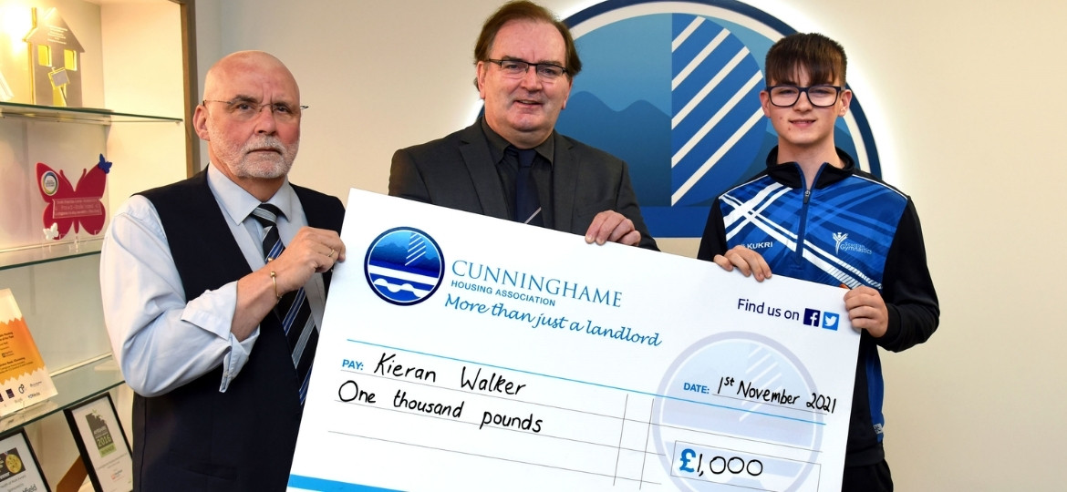 Kieran Walker Sponsorship - Cunninghame Housing Association